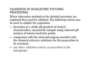 Isotachophoresis & ief(iso electric focusing | PPTX