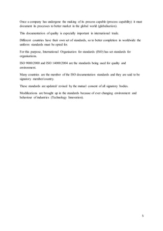 INTERNATIONAL ORGANIZATION FOR STANDARDIZATION(ISO) | PDF