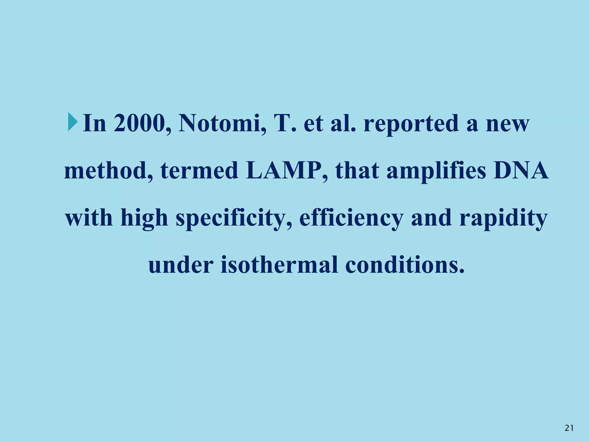 Isothermal Nucleic Acid Amplification Techniques | PPTX