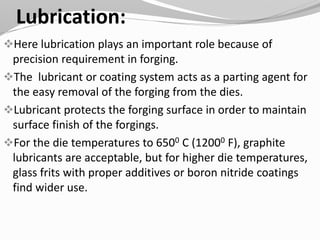 Isothermal forging | PPTX