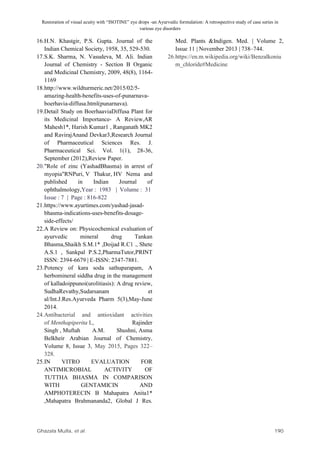 Restoration of visual acuity with #Isotine eye drops - An Ayurvedic ...