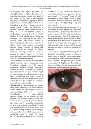 Restoration of visual acuity with #Isotine eye drops - An Ayurvedic ...