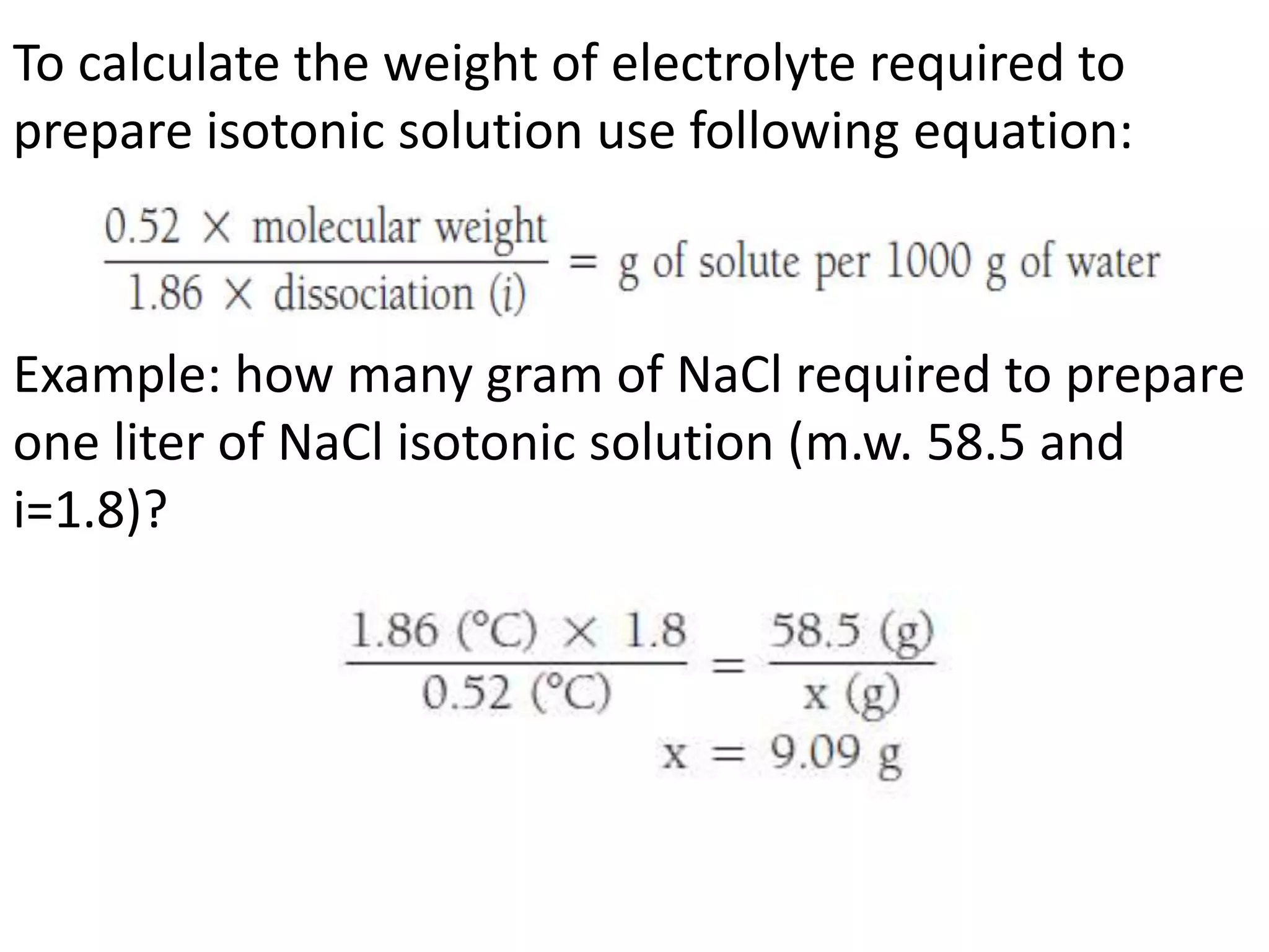 Isotonic and buffer solutions | PPTX