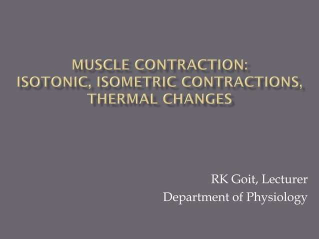 Isotonic & isometric contraction | PDF | Bodybuilding | Sports