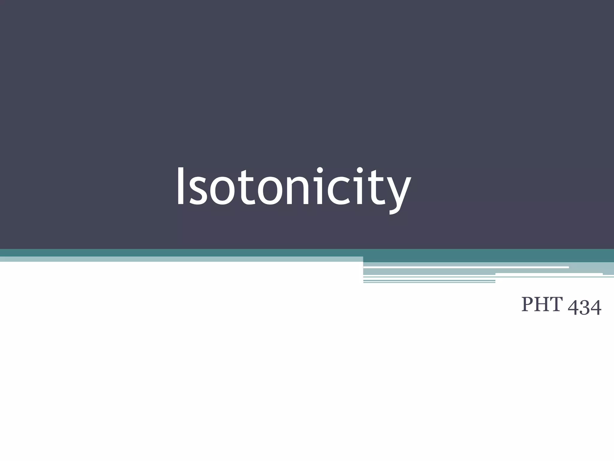Isotonicity.ppt