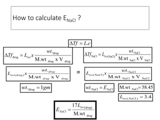 Isotonicity notes osmosis calculation methods | PPTX