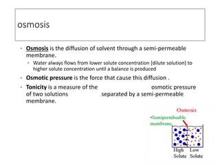 Isotonicity notes osmosis calculation methods | PPTX