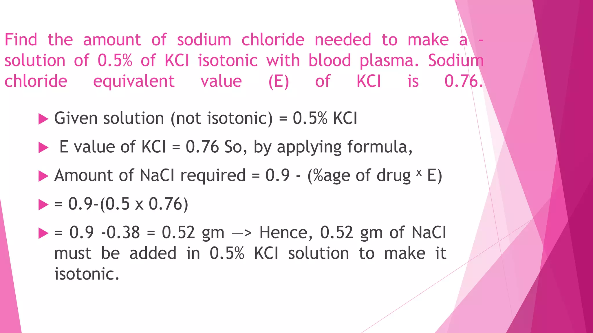 Isotonic solutions | PPTX