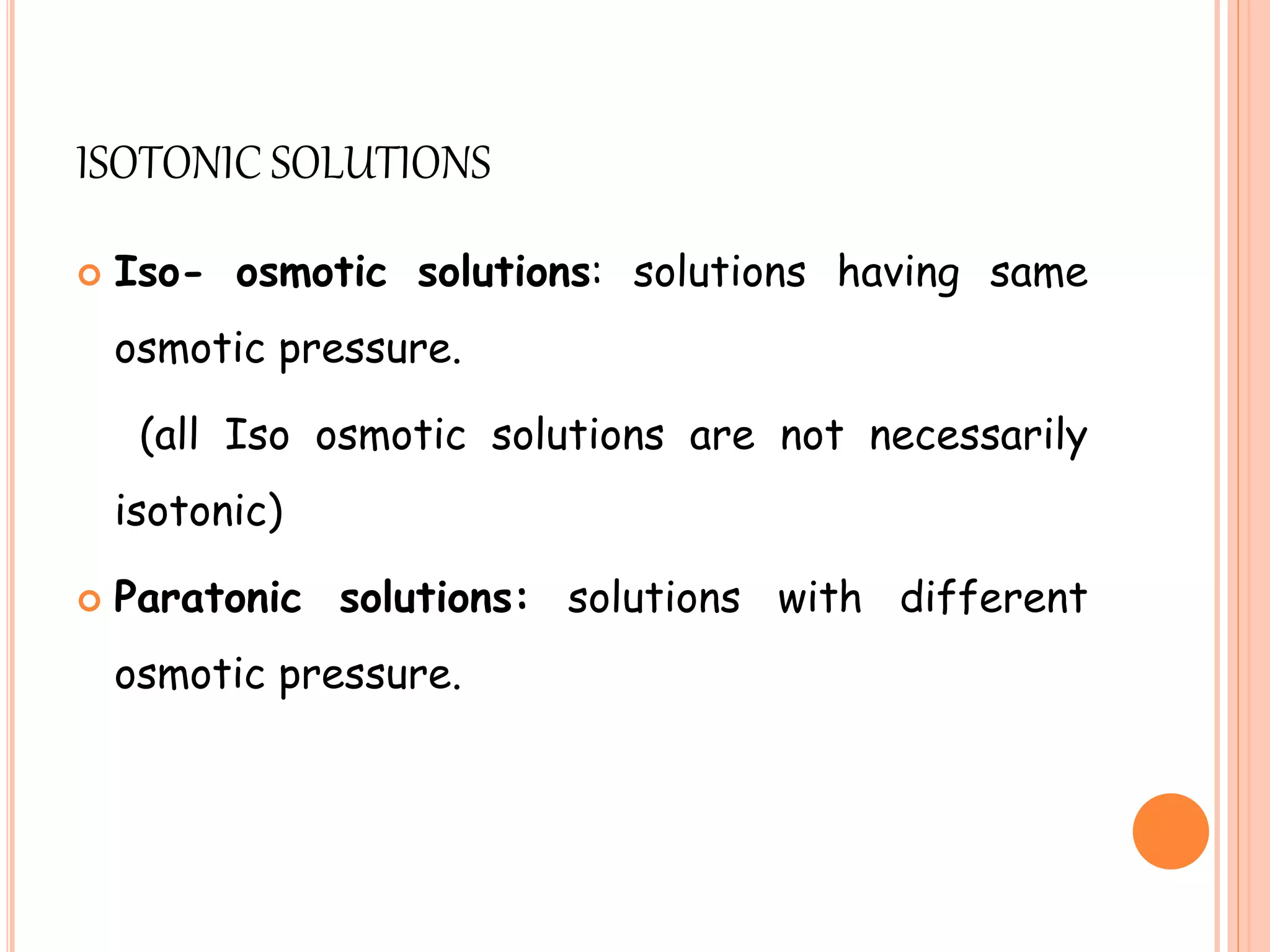 Isotonic solutions | PPTX