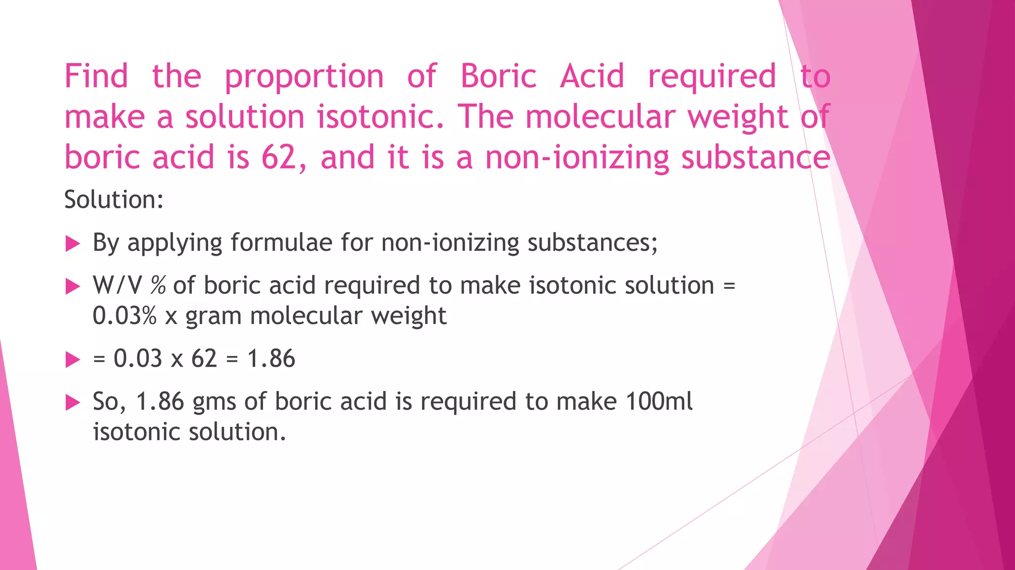 Isotonic solutions-----(Pharmaceutics) | PPTX