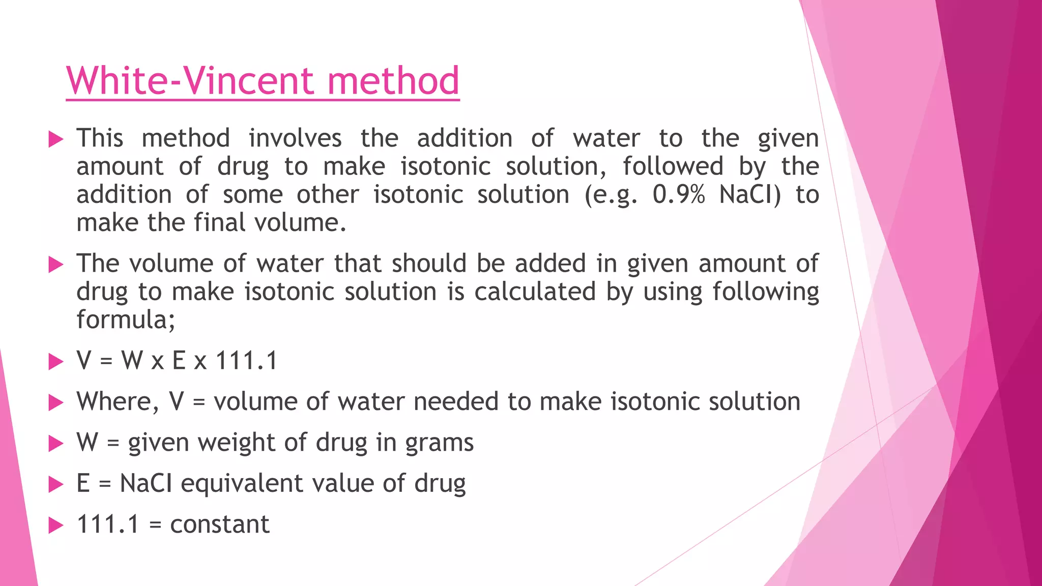 Isotonic solutions-----(Pharmaceutics) | PPTX