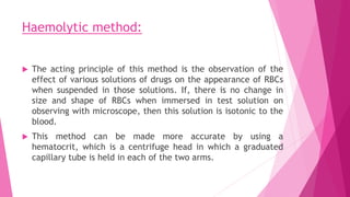 Isotonic solutions-----(Pharmaceutics) | PPTX