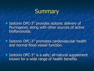 Isotonix OPC-3 | PPT | Herbs and Supplements | Alternative Medicine