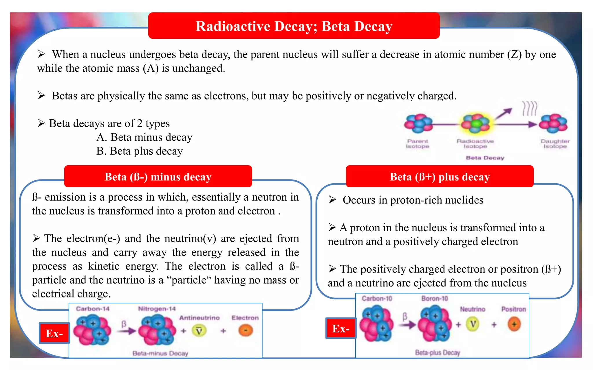 Isotope and nature of radioactivity, Radioactive decay | PPT