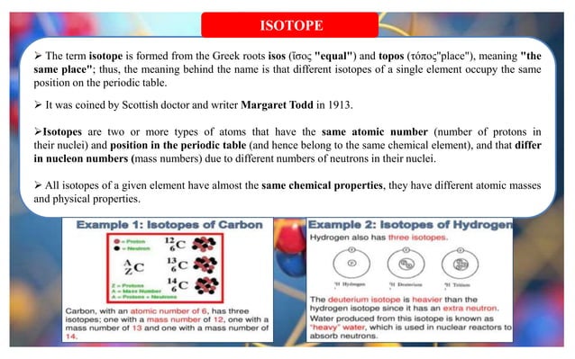 Isotope and nature of radioactivity, Radioactive decay | PPT