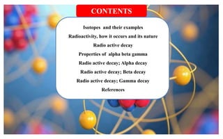 Radioactive Isotopes Decay