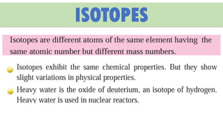 ISOTOPES FROM STRUCTURE OF ATOM UNIT.pptx