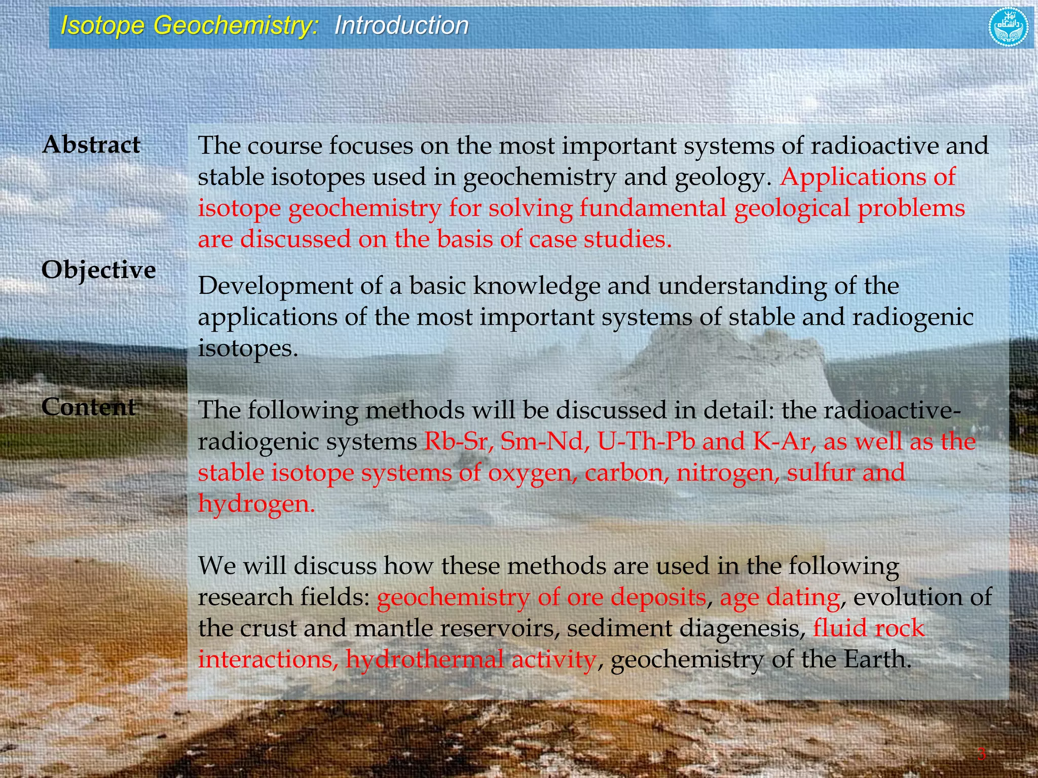 Isotope geochemistry | PDF