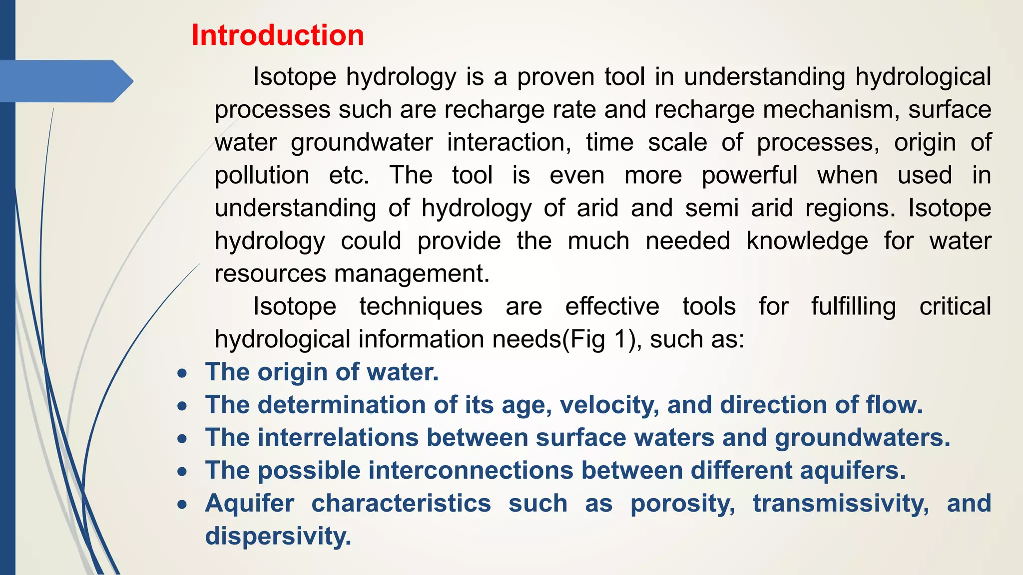 Isotope hydrology | PPTX