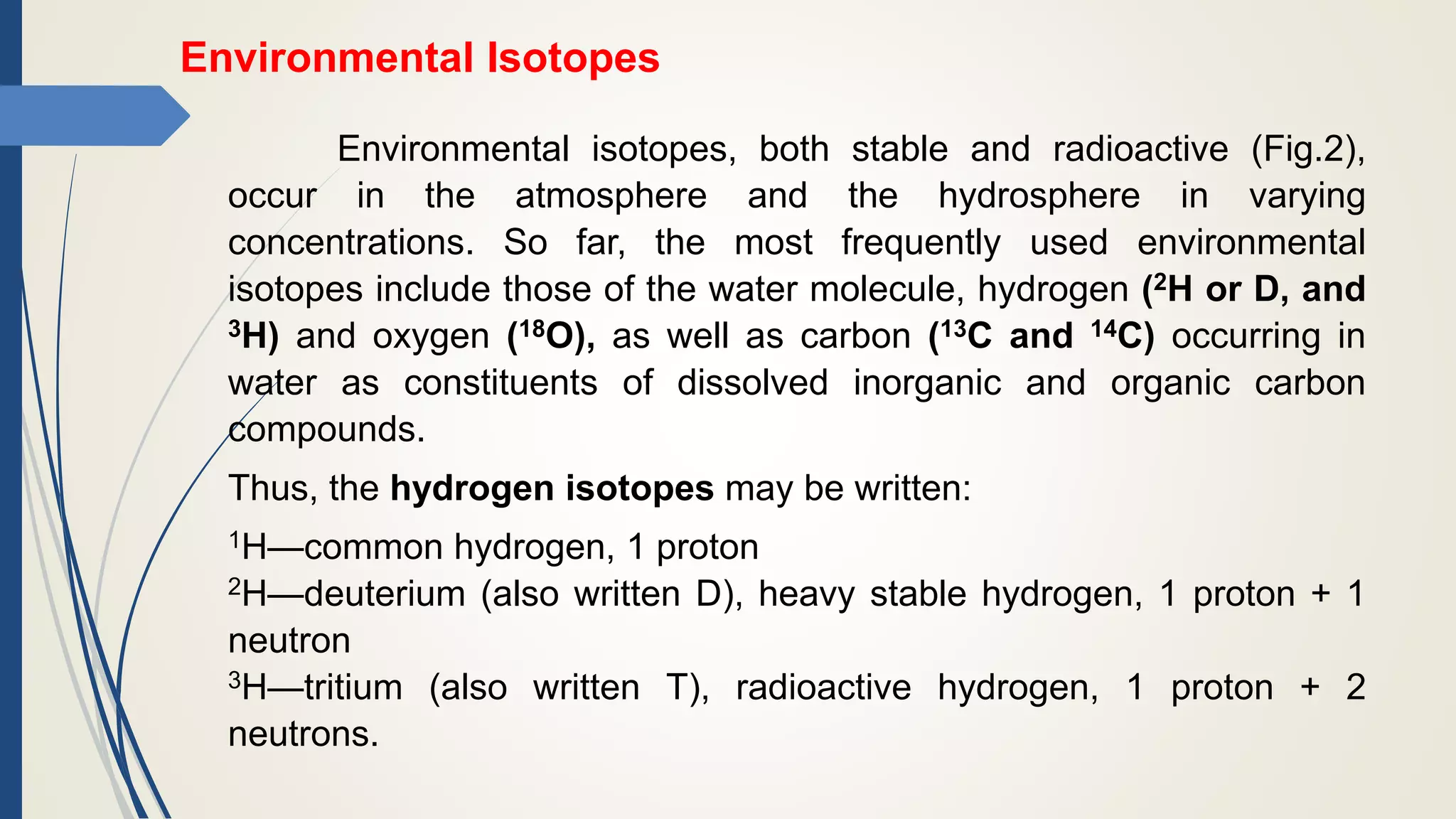 Isotope hydrology | PPTX