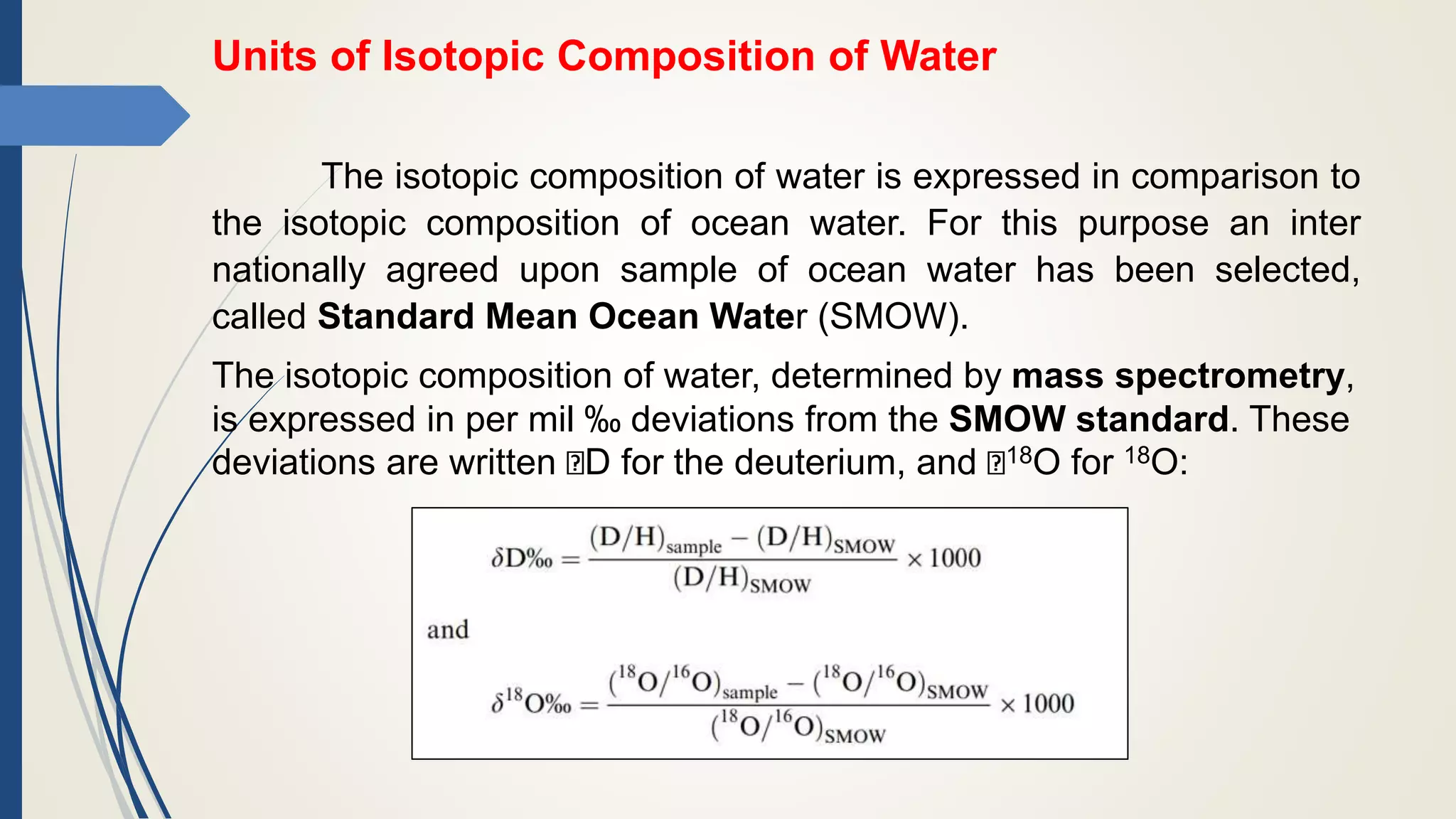 Isotope hydrology | PPTX