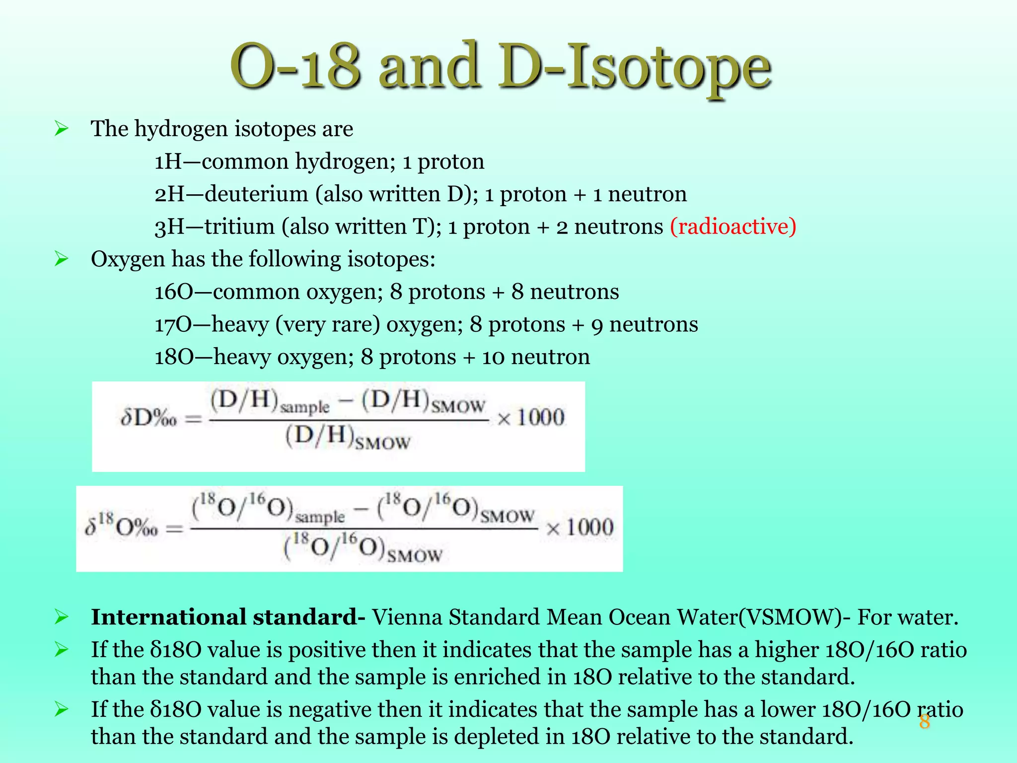 Isotope Hydrology | PPTX