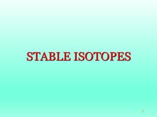 Isotope Hydrology | PPTX