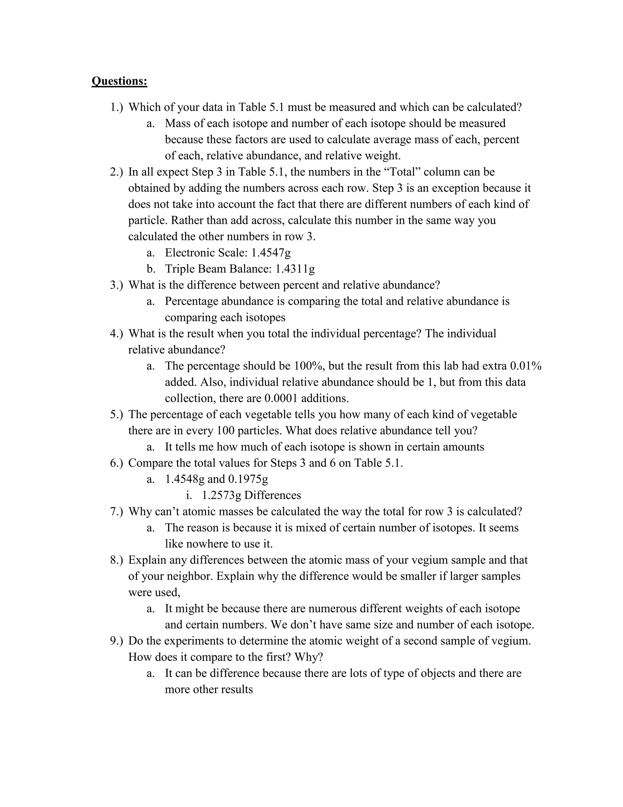 Isotope lab question | PDF