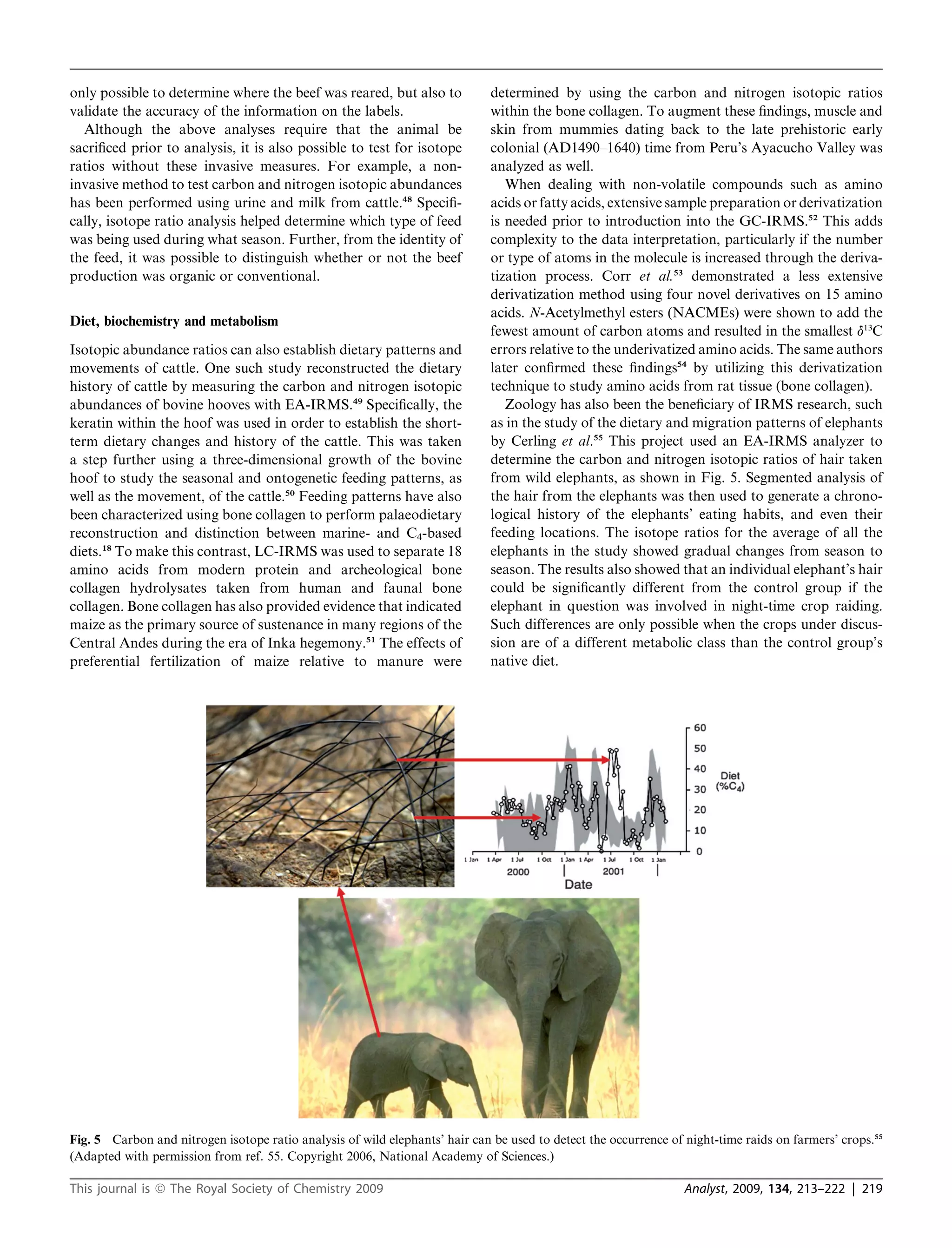 Isotope ratio mass spectrometry minireview | PDF