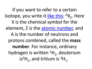 Isotopes Question and Answer | PPTX