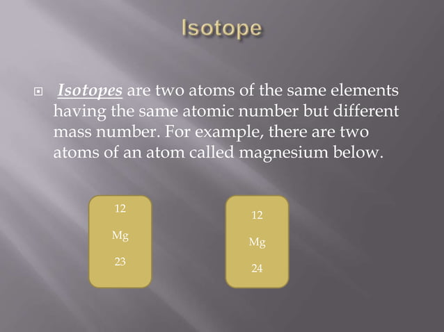 Isotopes and atomic mass | PPTX