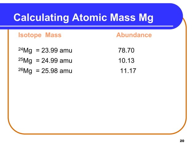 ISOTOPES_AND_ATOMIC_MASS.ppt | Chemistry | Science