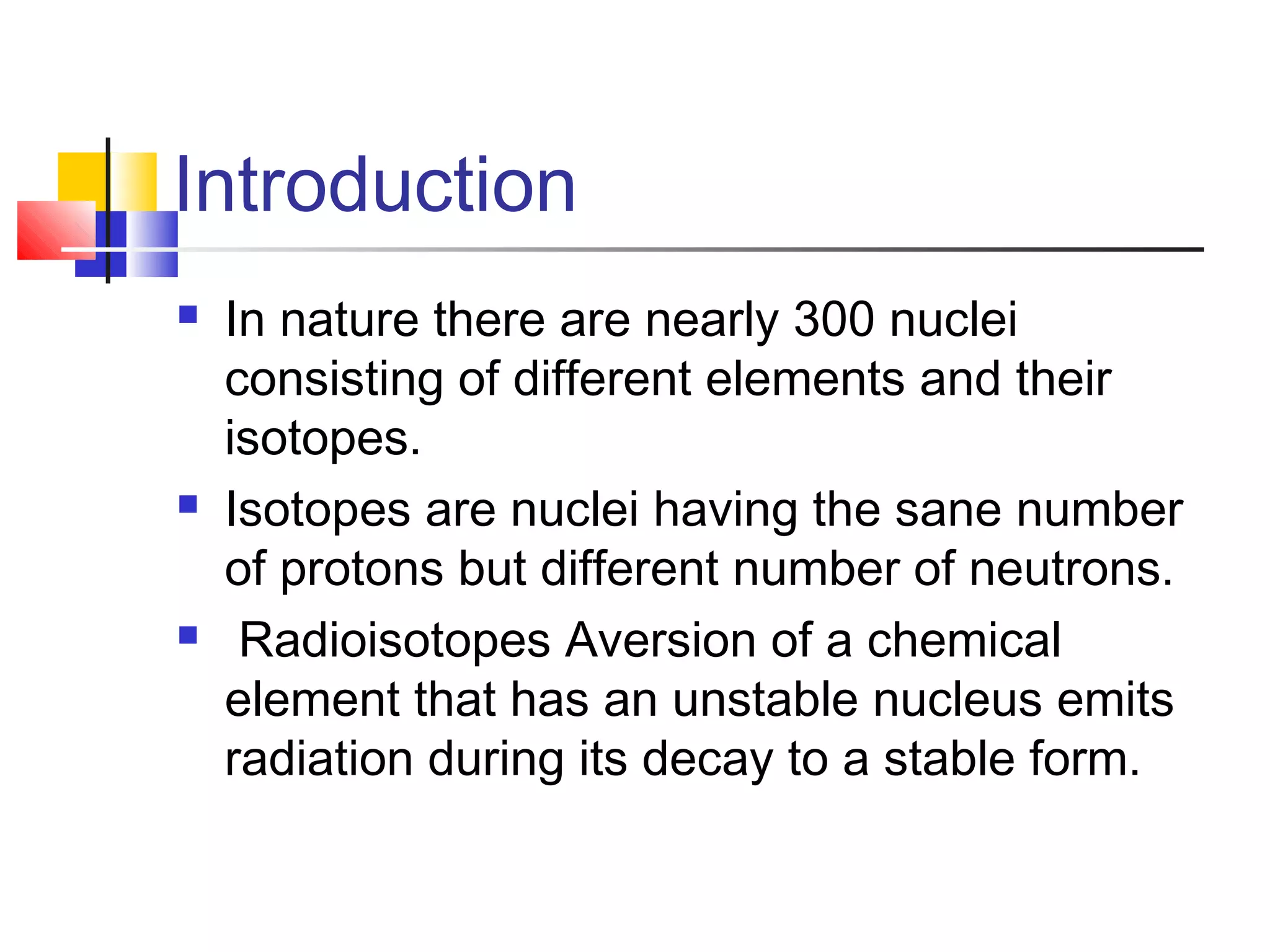 Isotopes and their application in plant sciences. | PPT