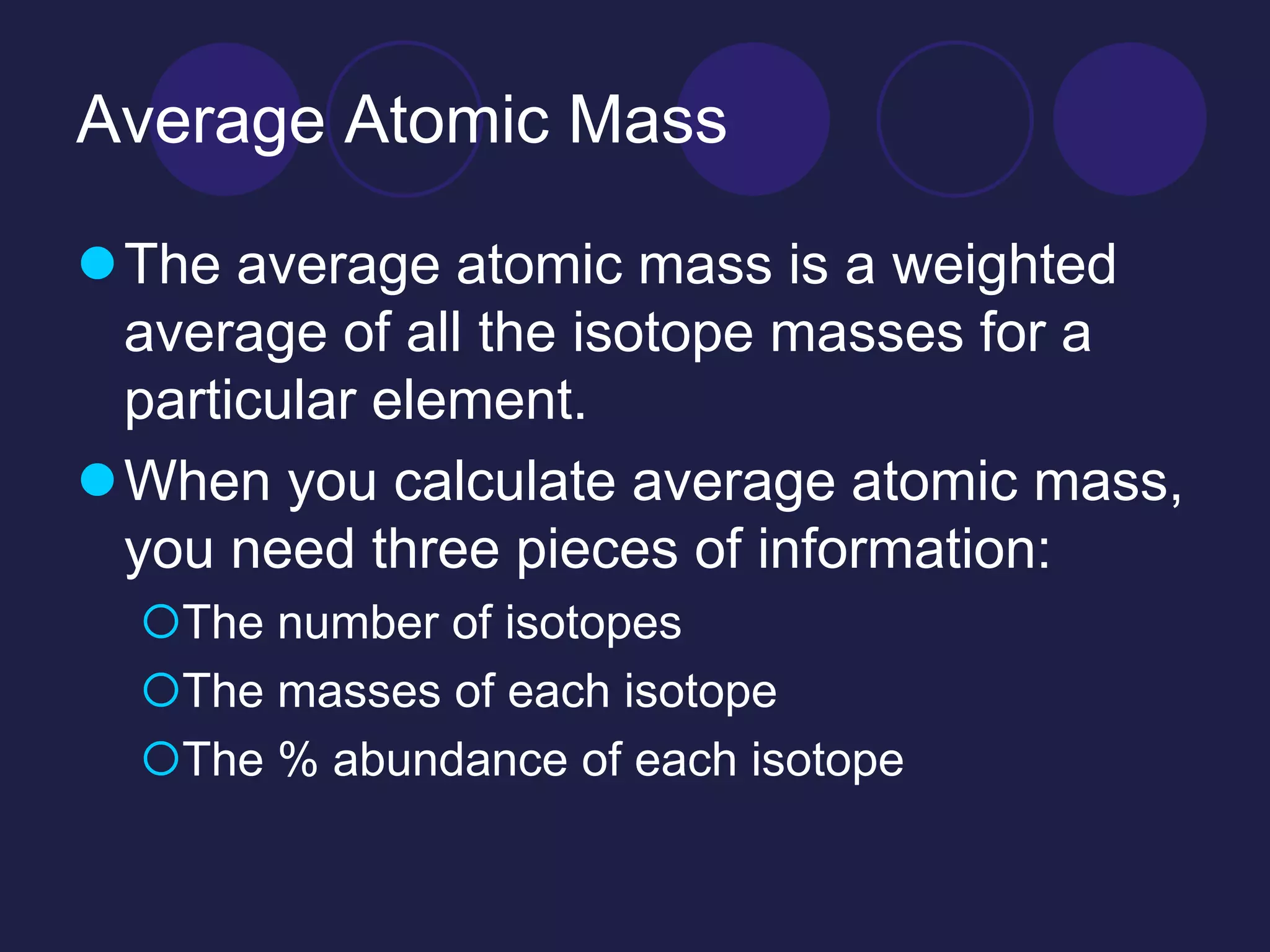 Isotopes & Atomic Mass | PPTX