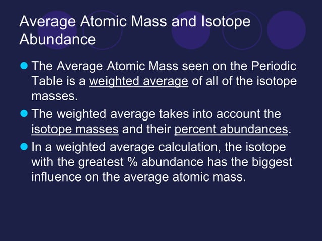 Isotopes & Atomic Mass | PPTX | Chemistry | Science