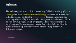 Isotope shift experiment | PPT