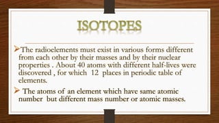 Isotopes , isobar, isotones | PPTX