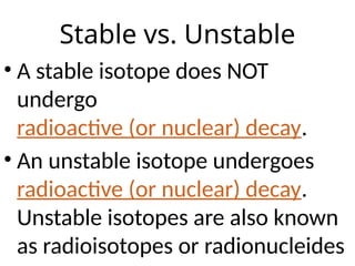 ISOTOPES POWERPOINT FOR COLLEGE STUDENTS | PPTX