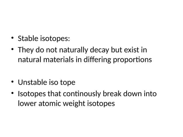 ISOTOPES POWERPOINT FOR COLLEGE STUDENTS | PPT