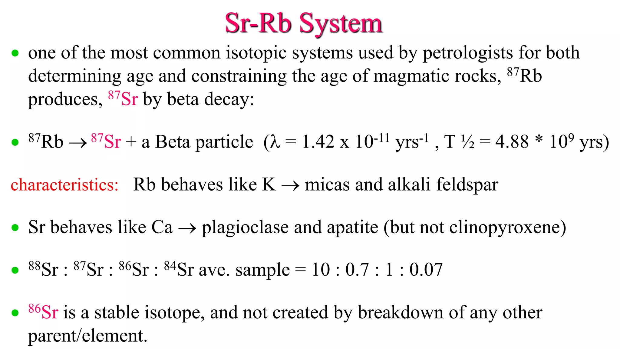 isotope system for dating.pptx | Chemistry | Science