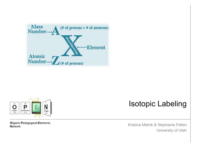 Isotopic labeling | PPT