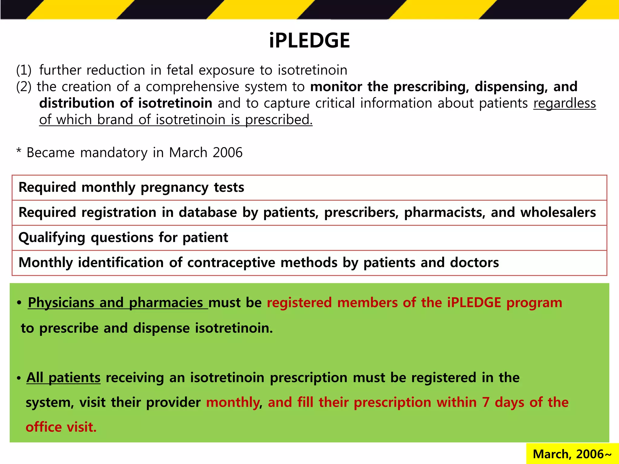 Isotretinoin safety guideline | PDF