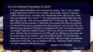 Is Our Worship Pleasing to God? | PPTX