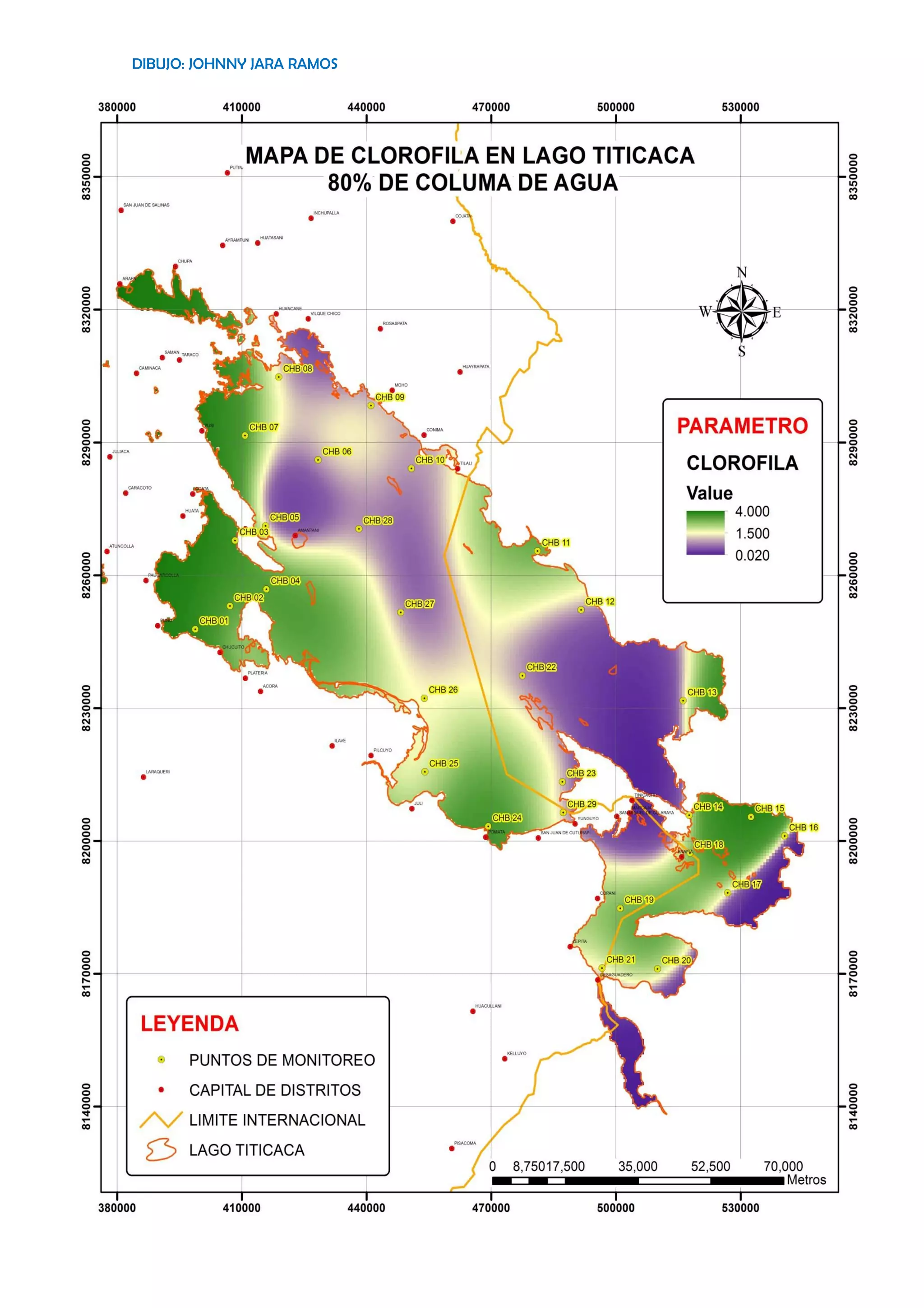 Mapa de Isoyetas e isotermas de columna de agua al 20% y 80% de columna de agua del LAGO ...