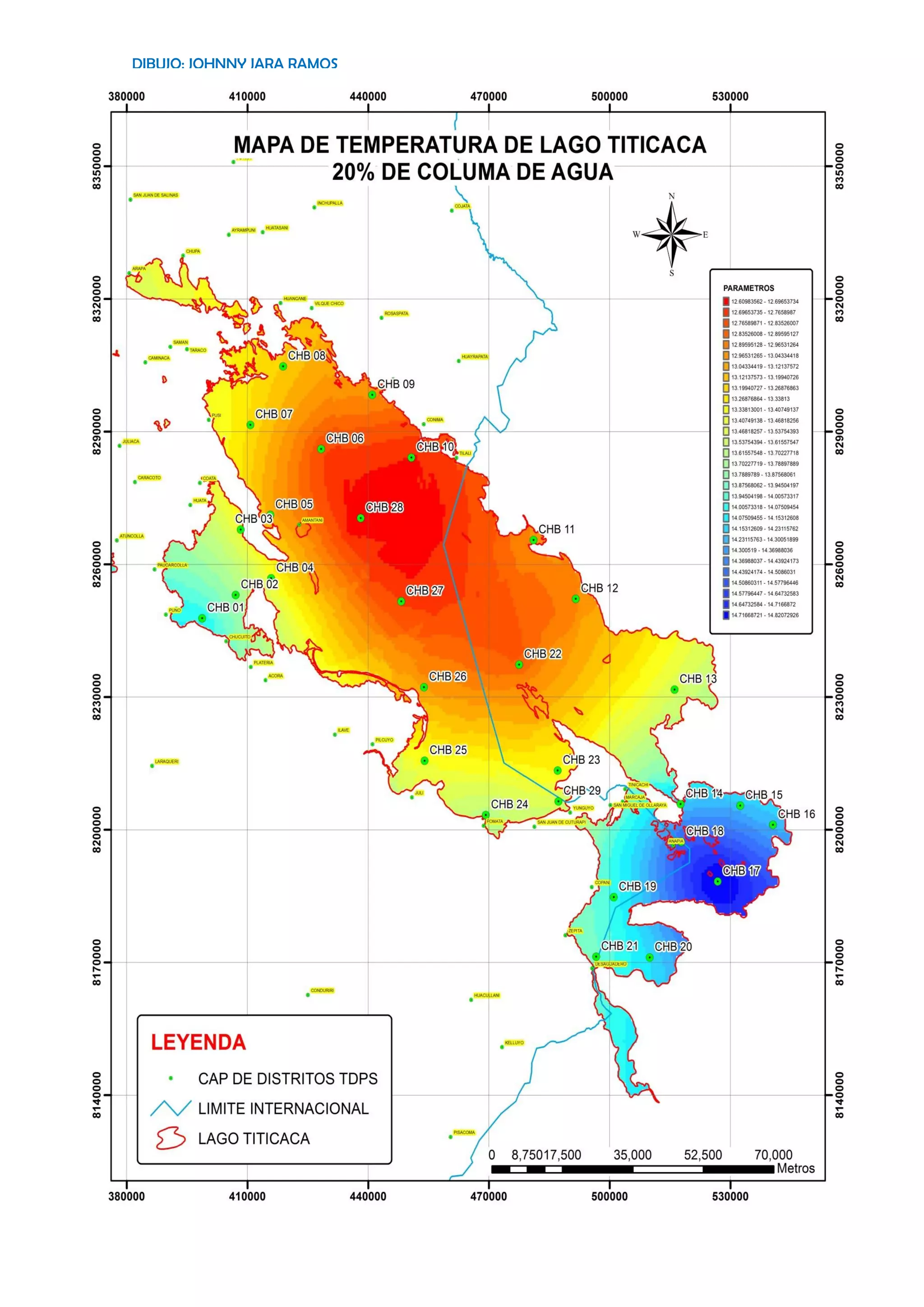 Mapa de Isoyetas e isotermas de columna de agua al 20% y 80% de columna de agua del LAGO ...