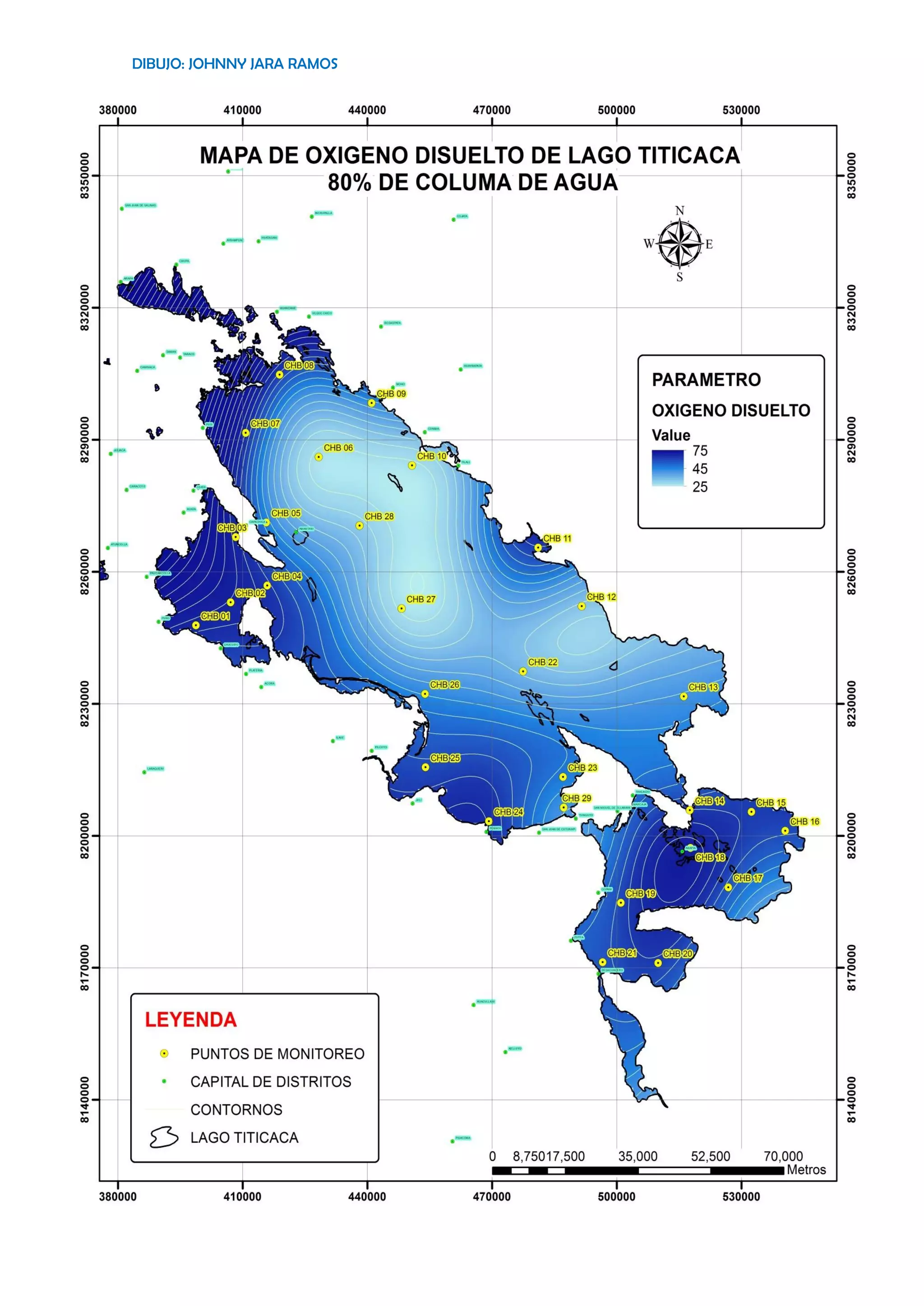 Mapa de Isoyetas e isotermas de columna de agua al 20% y 80% de columna de agua del LAGO ...