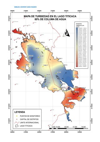 Mapa de Isoyetas e isotermas de columna de agua al 20% y 80% de columna de agua del LAGO ...
