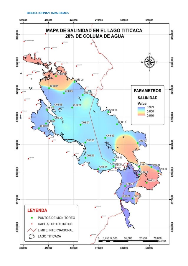 Mapa de Isoyetas e isotermas de columna de agua al 20% y 80% de columna de agua del LAGO ...