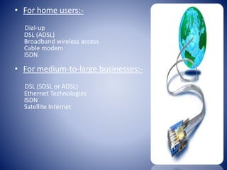 Internet Service Provider-ISP | PPTX