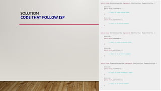 Java ISP - Interface Segregation Principle | PPT